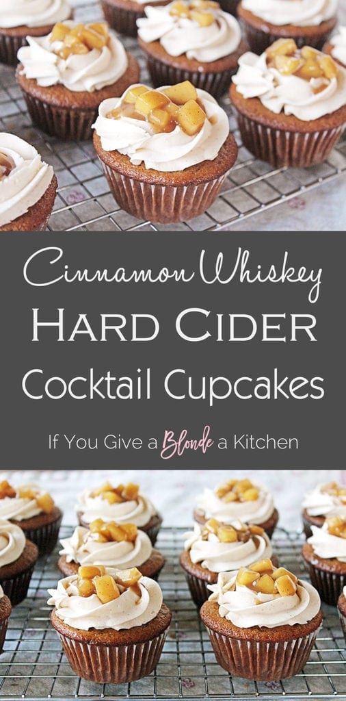 Hard Cider and Fireball Cupcakes - If You Give a Blonde a Kitchen