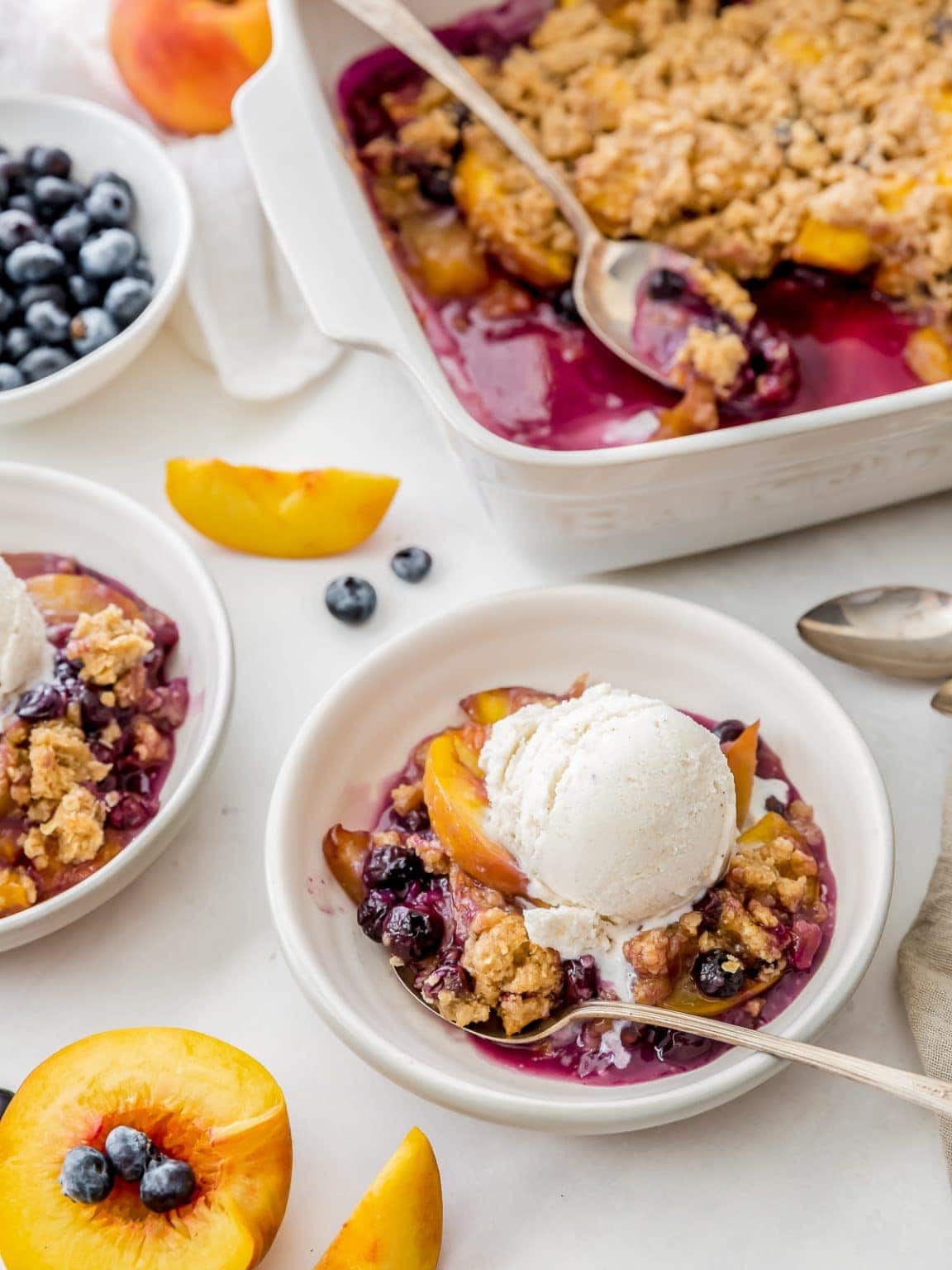 Peach Blueberry Crisp – If You Give a Blonde a Kitchen