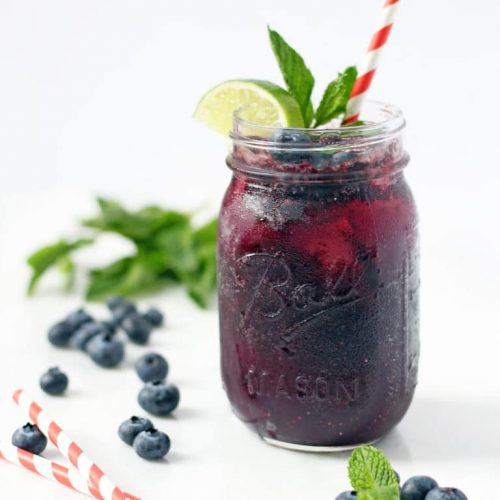 Mint-Infused Blueberry Cocktail – If You Give a Blonde a Kitchen