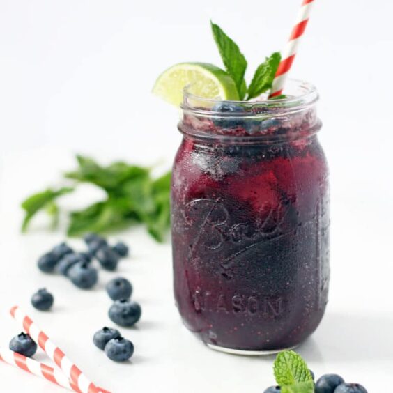 Mint-Infused Blueberry Cocktail – If You Give a Blonde a Kitchen
