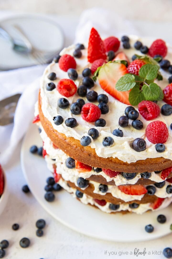 Triple Berry Layer Cake – If You Give a Blonde a Kitchen