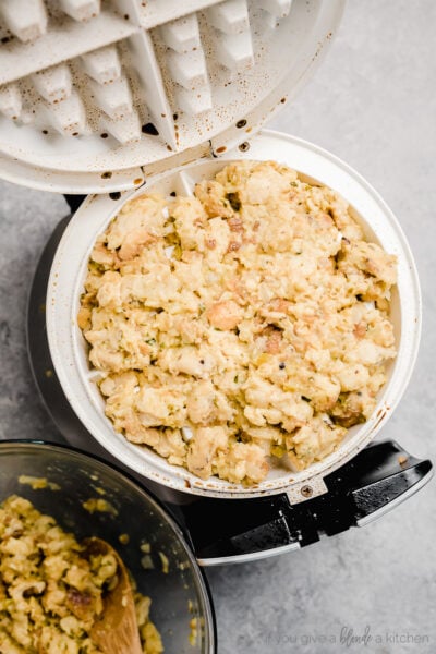 Leftover Stuffing Waffles – If You Give a Blonde a Kitchen