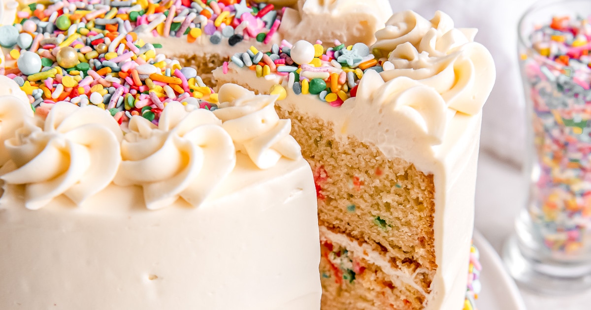 Homemade Funfetti Cake Recipe – If You Give a Blonde a Kitchen
