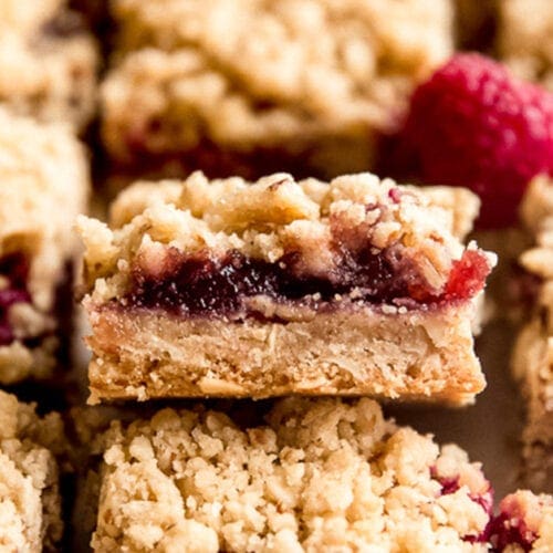 Raspberry Oatmeal Bars from Scratch – If You Give a Blonde a Kitchen