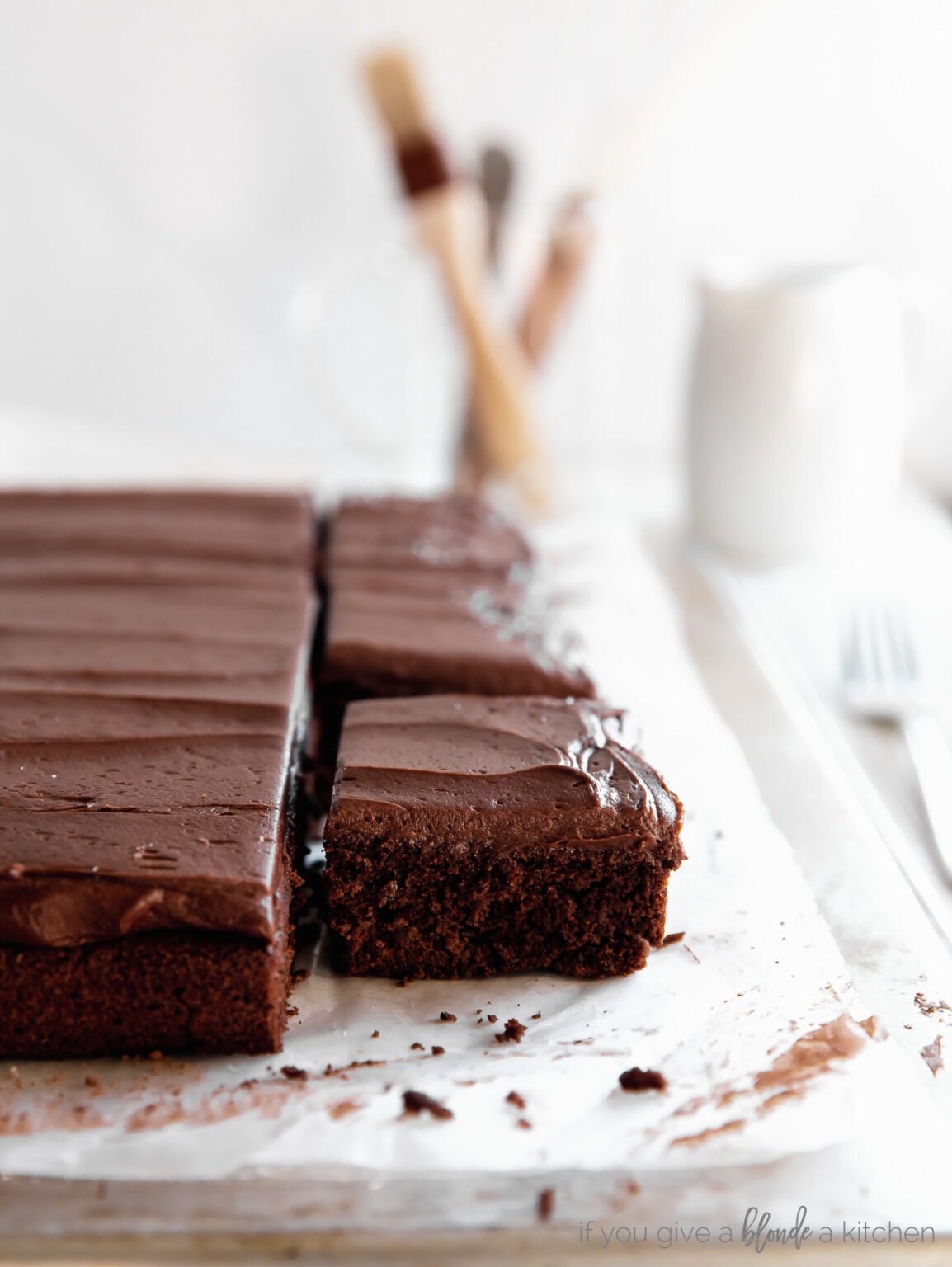 Chocolate Sheet Cake with Chocolate Buttercream Frosting