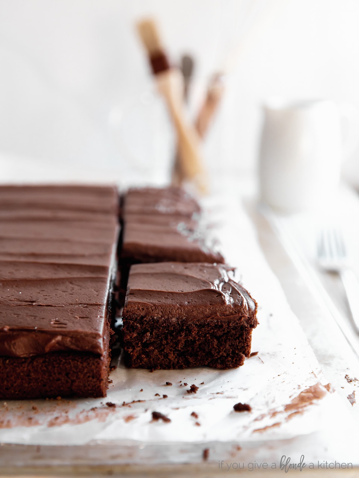 Chocolate Sheet Cake with Chocolate Buttercream Frosting