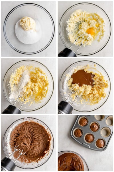 Homemade Chocolate Cupcakes from Scratch {step-by-step photos|