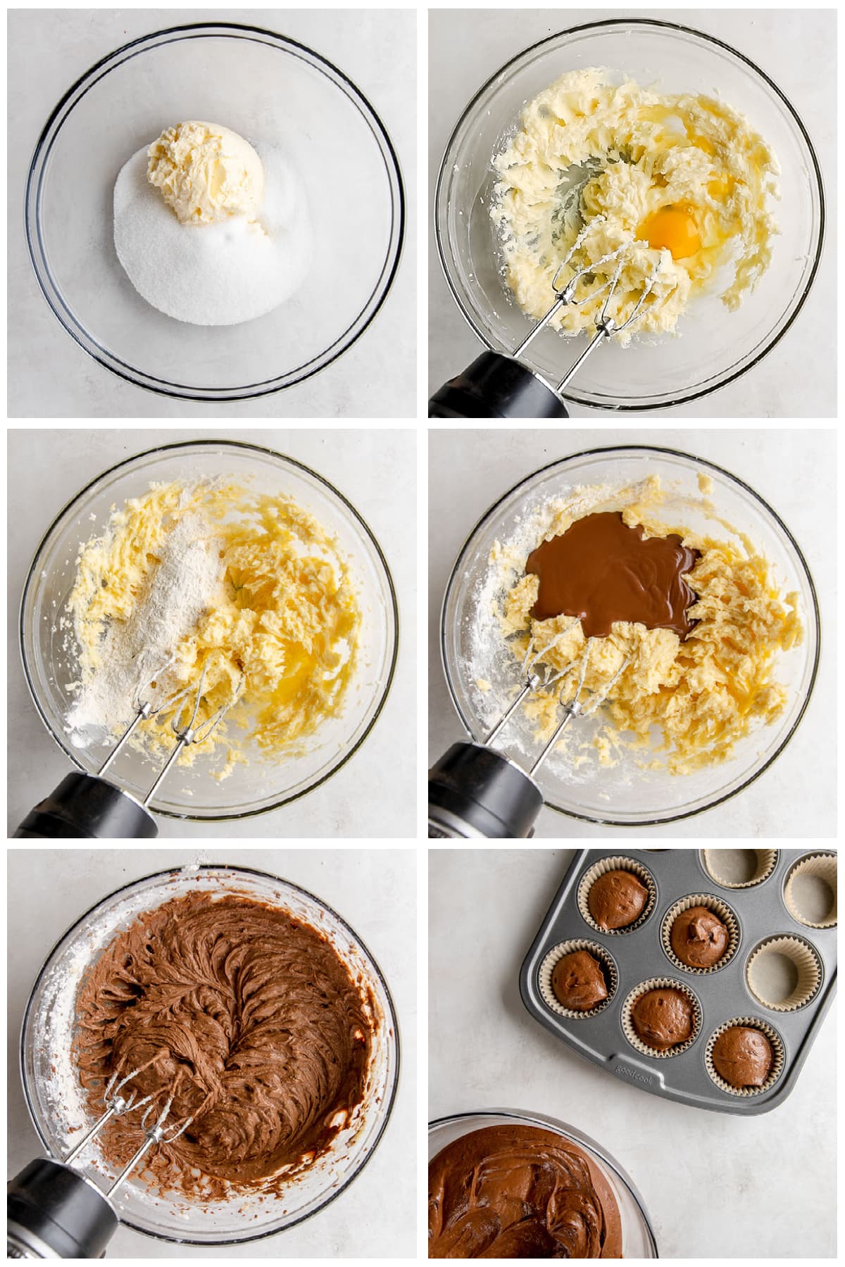 Homemade Chocolate Cupcakes from Scratch {step-by-step photos|