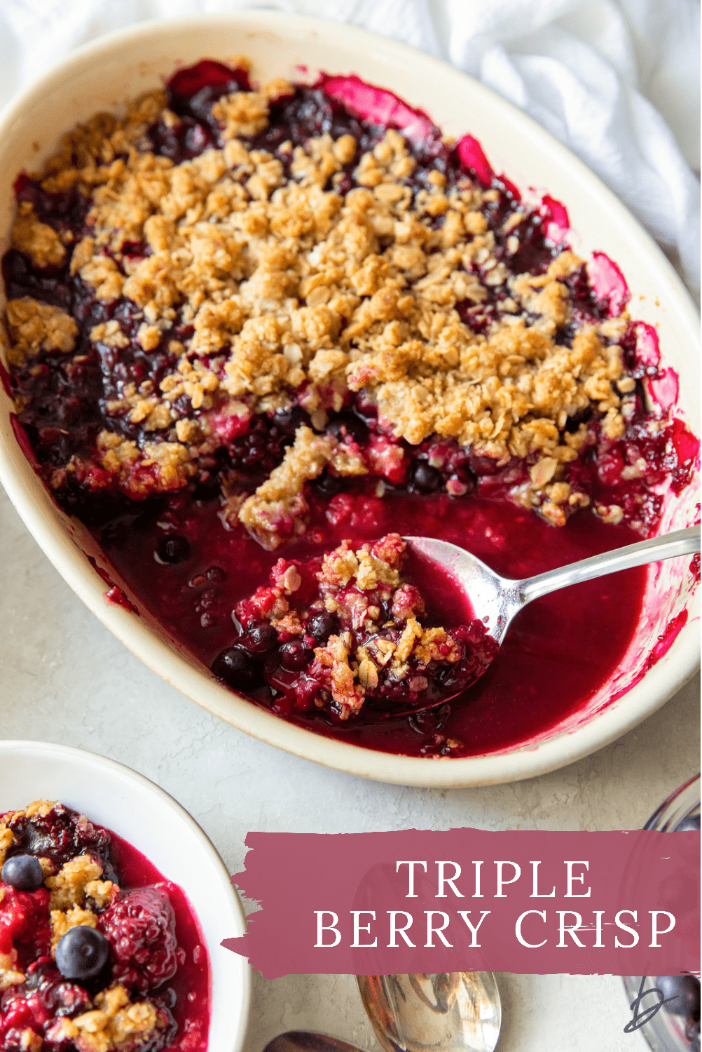 Triple Berry Crisp (step-by-step photos) – If You Give a Blonde a Kitchen
