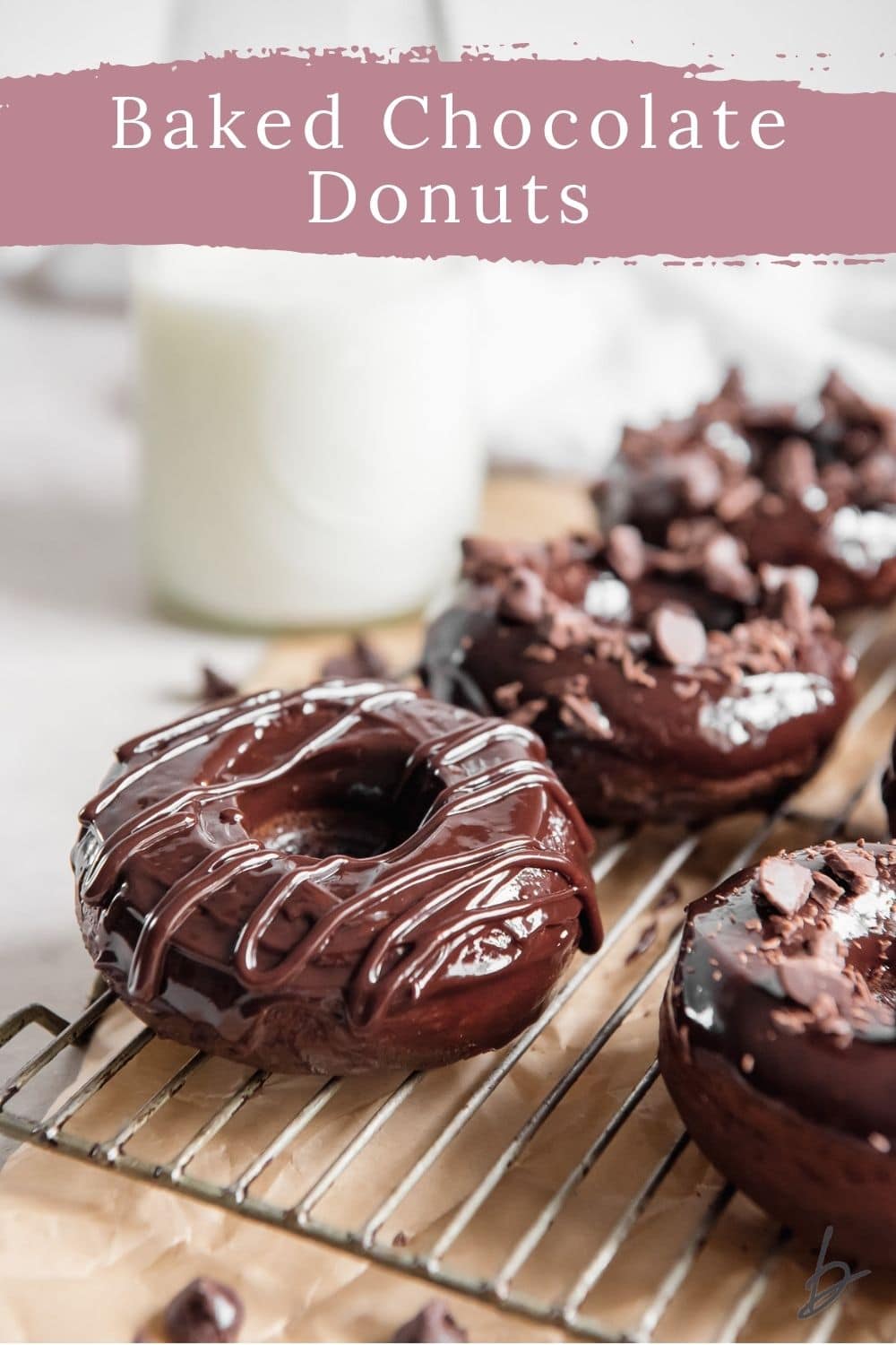 Baked Chocolate Donuts with Chocolate Glaze {ready in under 30 minutes}