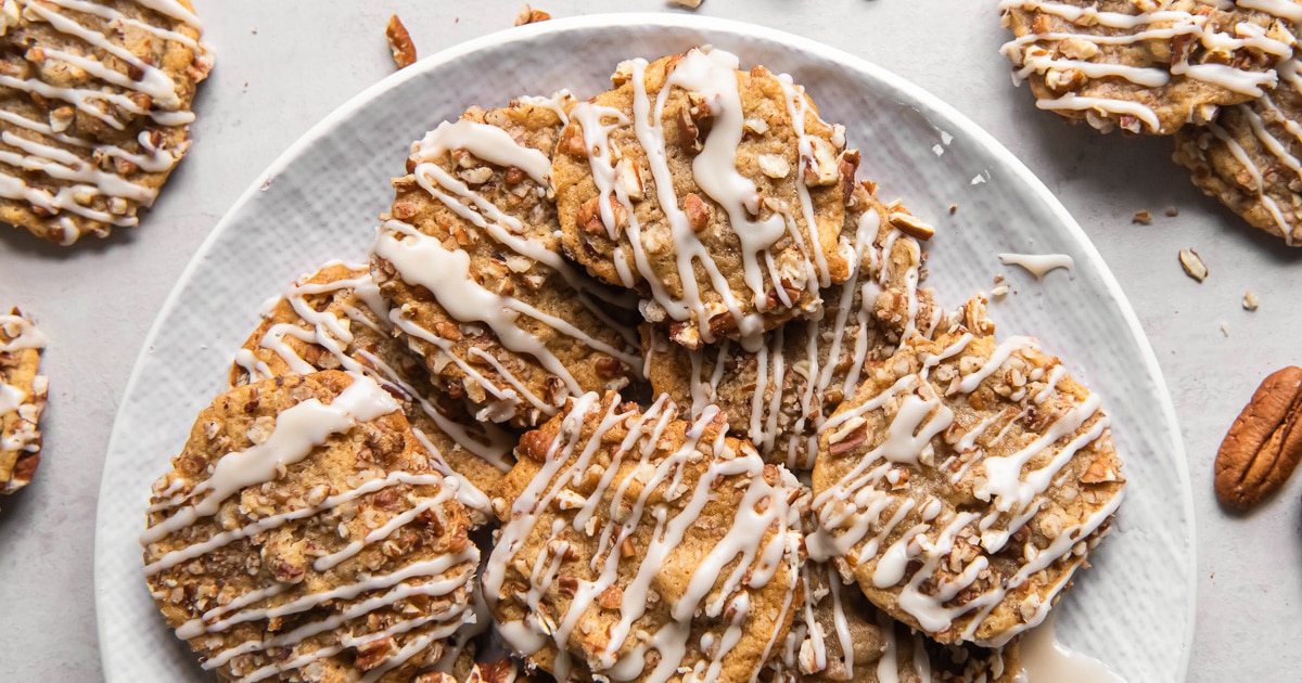 The BEST Maple Pecan Cookies