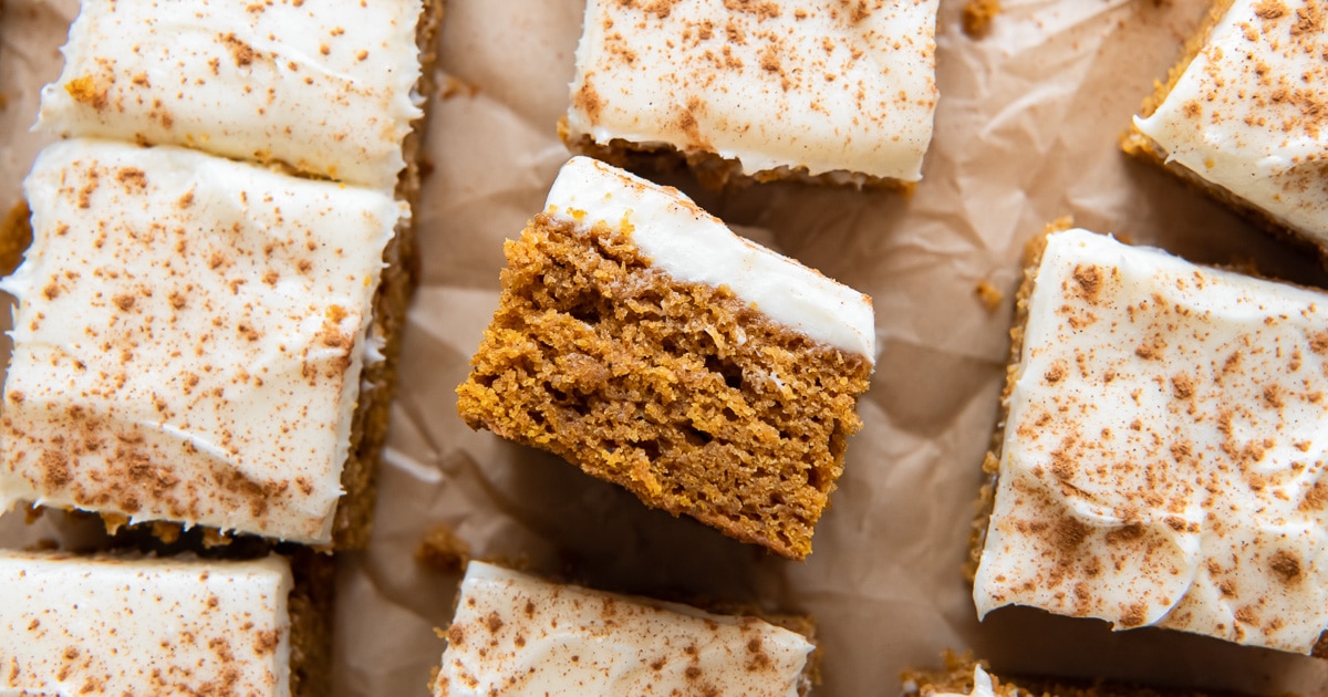 The BEST Frosted Pumpkin Bars – If You Give a Blonde a Kitchen