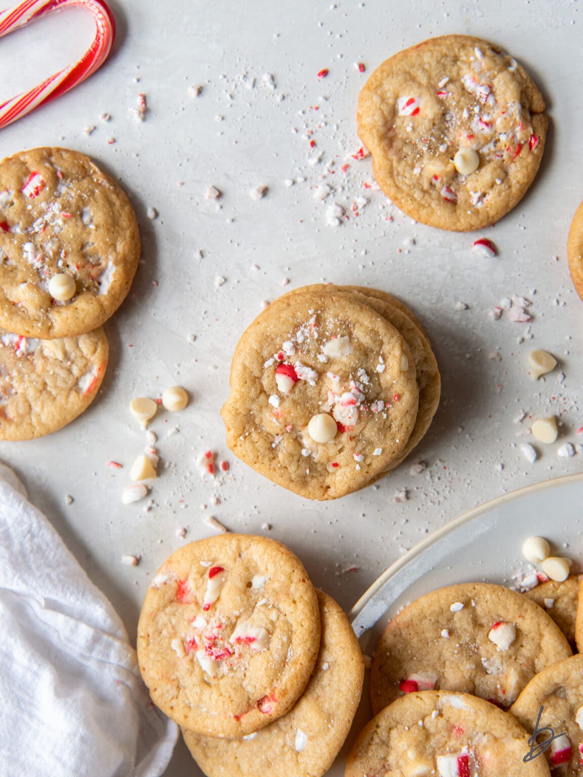 White Chocolate Peppermint Cookies