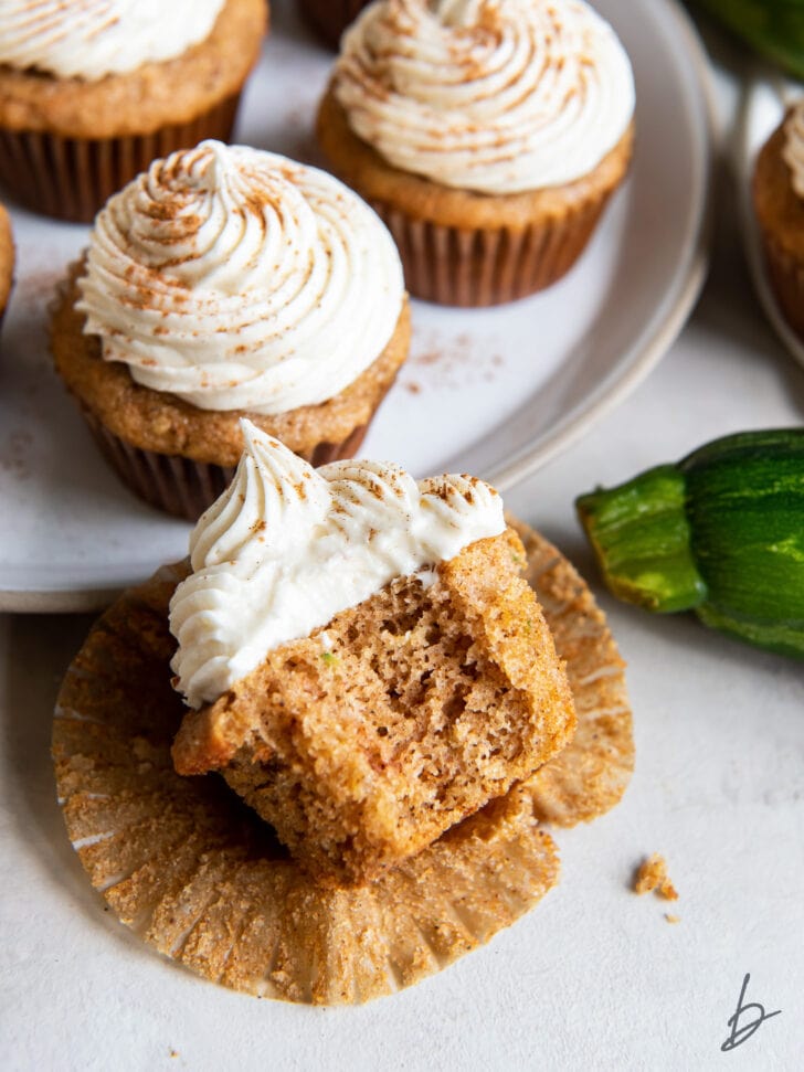 Zucchini Cupcakes with Cream Cheese Frosting – If You Give a Blonde a ...