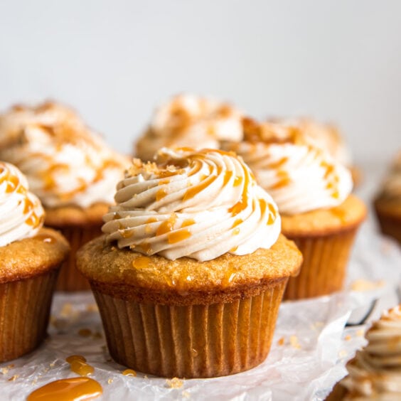 Brown Sugar Cupcakes with Salted Caramel Frosting – If You Give a ...