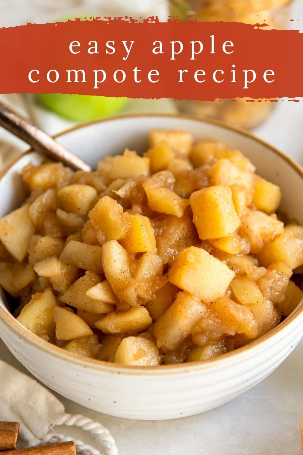Easy Apple Compote with Cinnamon – If You Give a Blonde a Kitchen