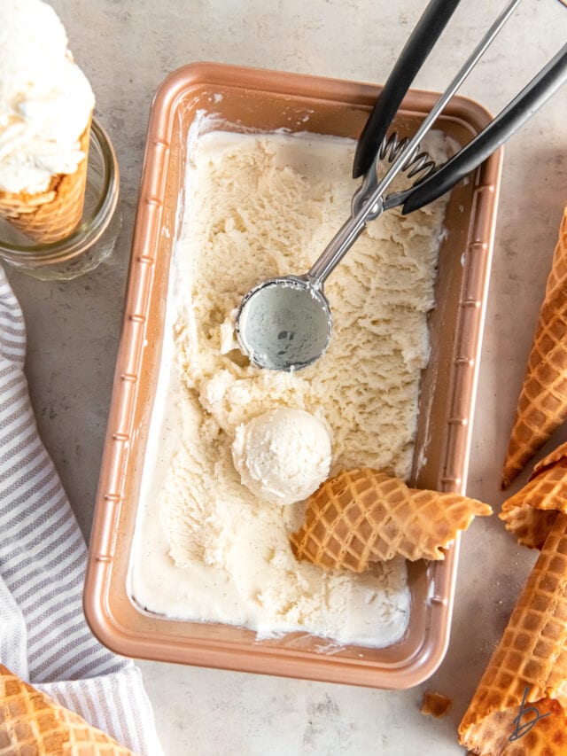 Homemade Vanilla Ice Cream Recipe (no eggs) – If You Give a Blonde a ...