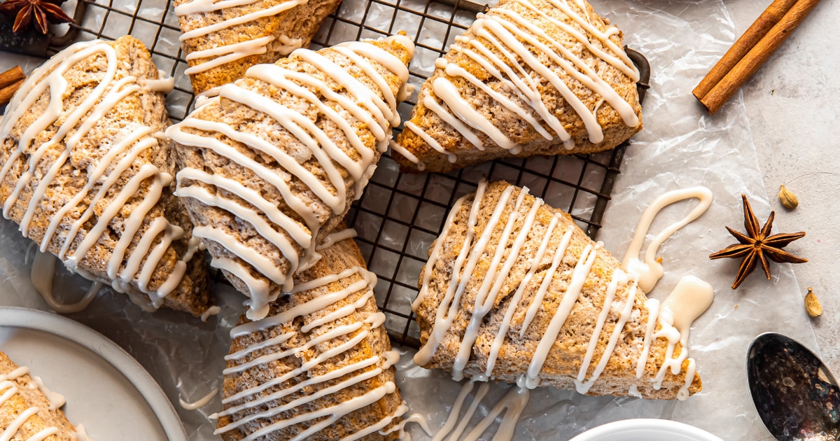 Chai Scones with Maple Glaze – If You Give a Blonde a Kitchen