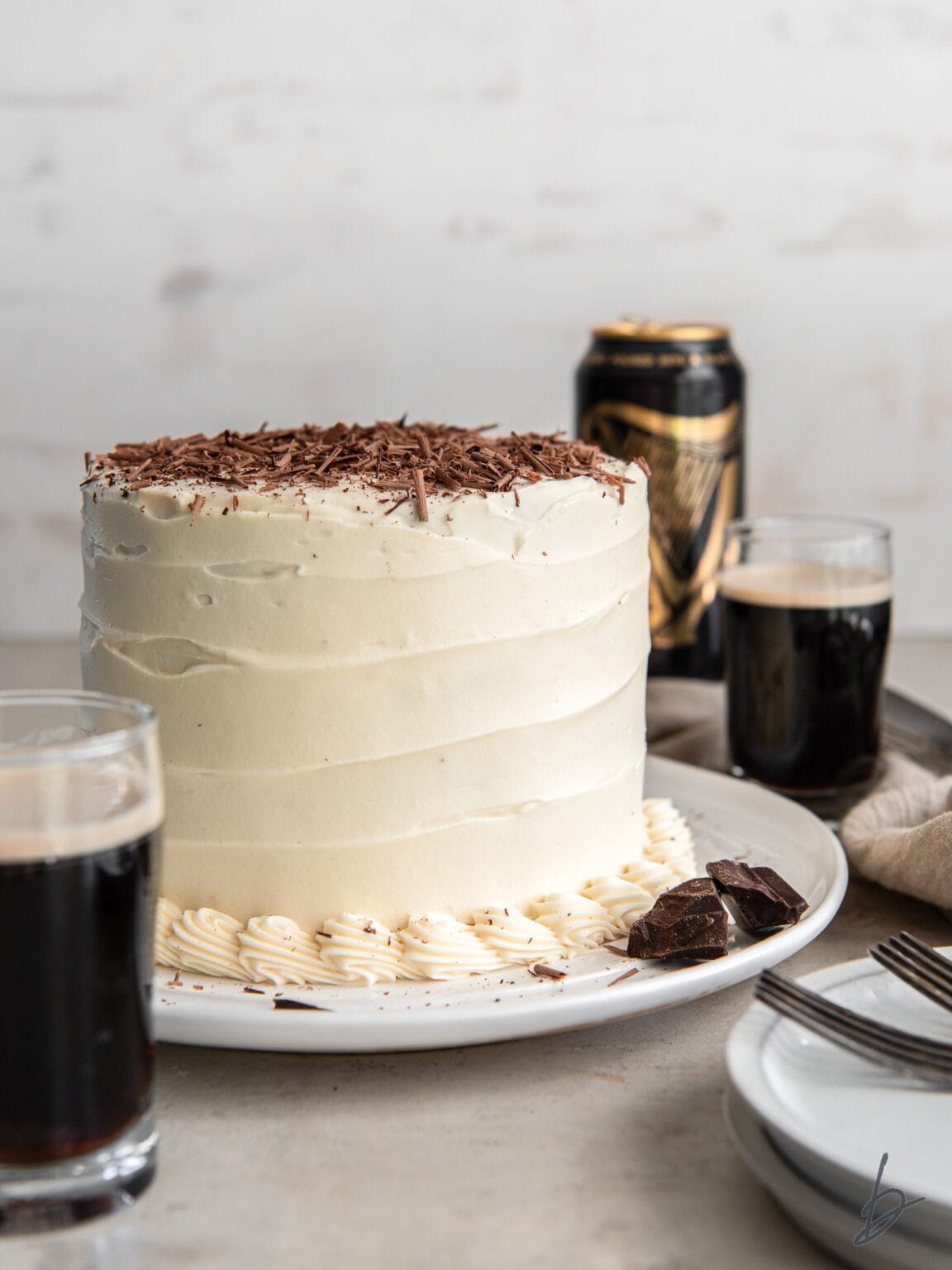 Chocolate Guinness Cake with Bailey's Cream Cheese Frosting – If You Give a Blonde a Kitchen