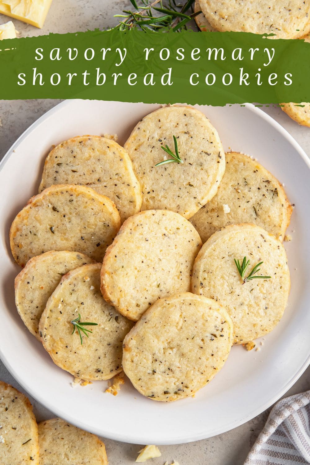 Savory Shortbread Cookies with Rosemary – If You Give a Blonde a Kitchen