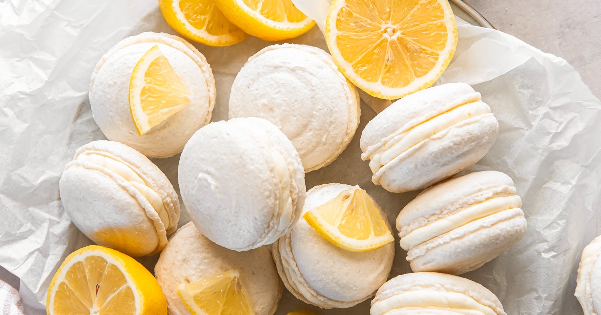 Lemon Macarons with Lemon Curd – If You Give a Blonde a Kitchen