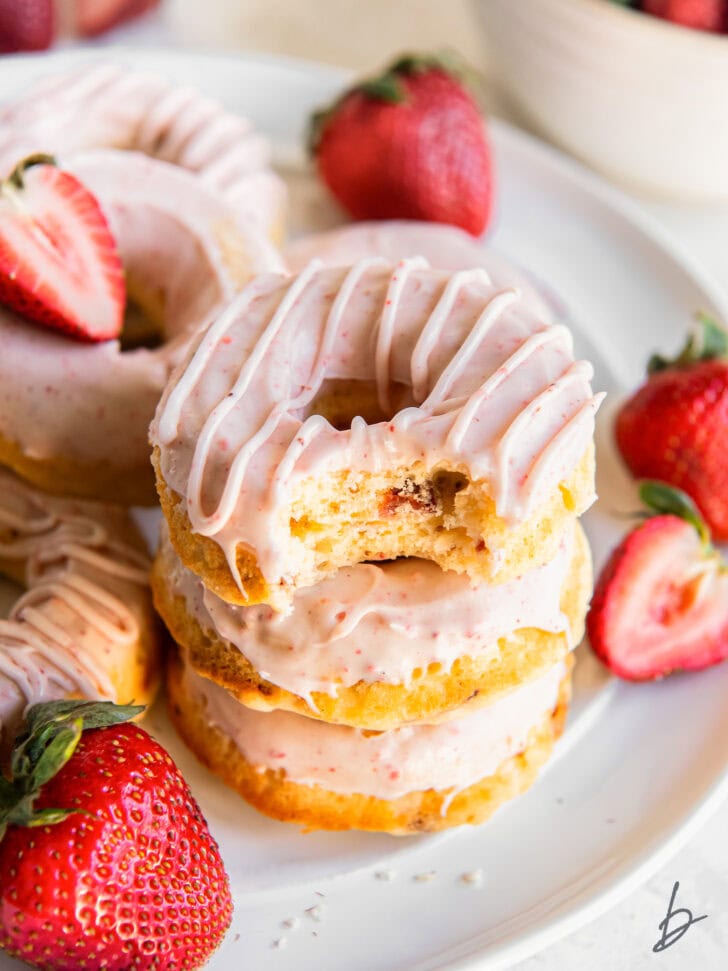 Baked Strawberry Donuts – If You Give a Blonde a Kitchen