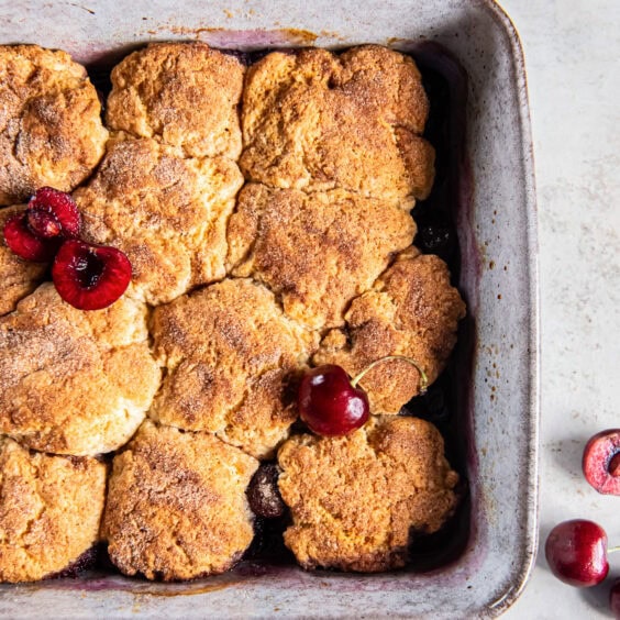 Easy Cherry Cobbler from Scratch – If You Give a Blonde a Kitchen
