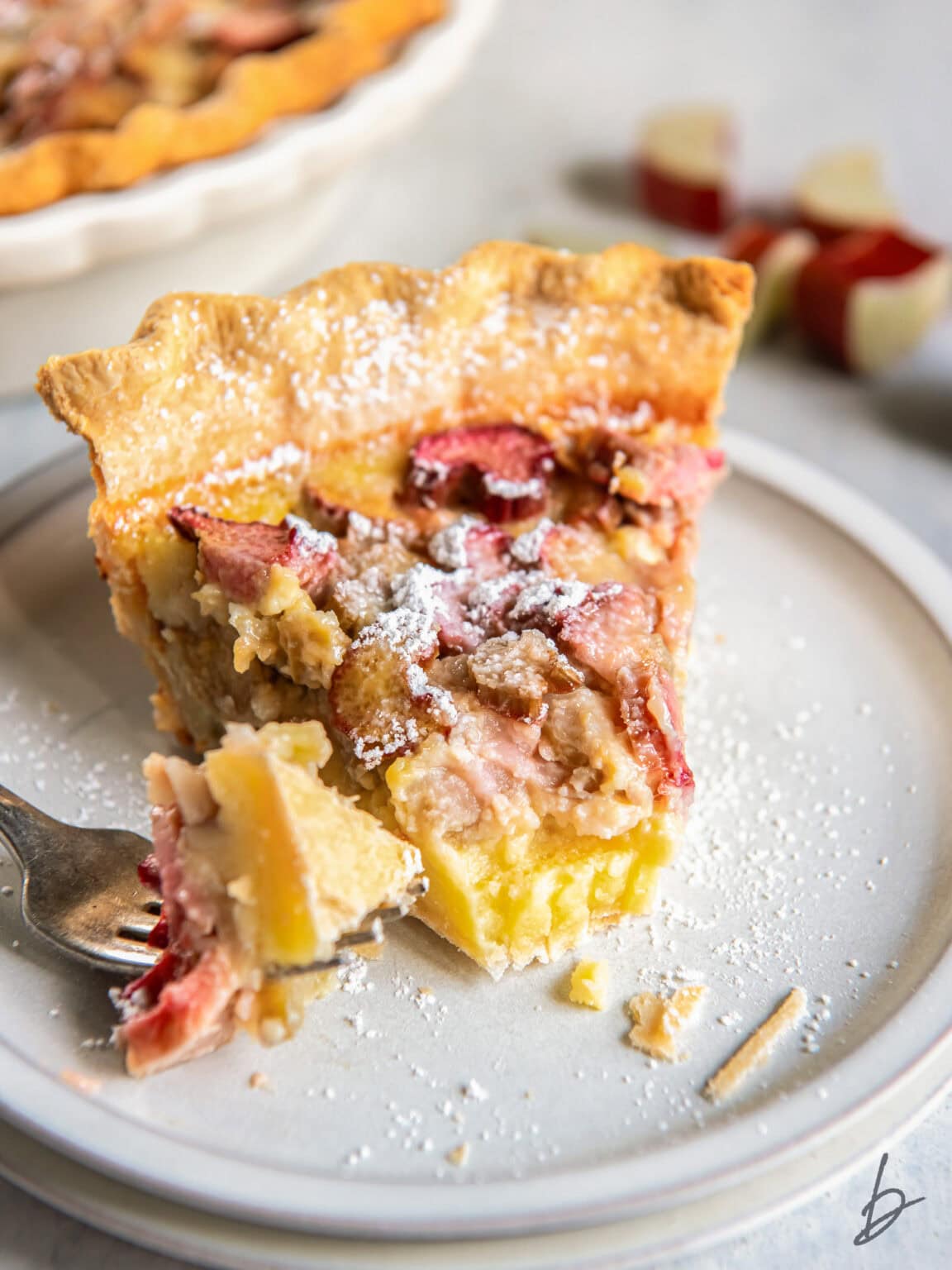 Rhubarb Custard Pie – If You Give a Blonde a Kitchen