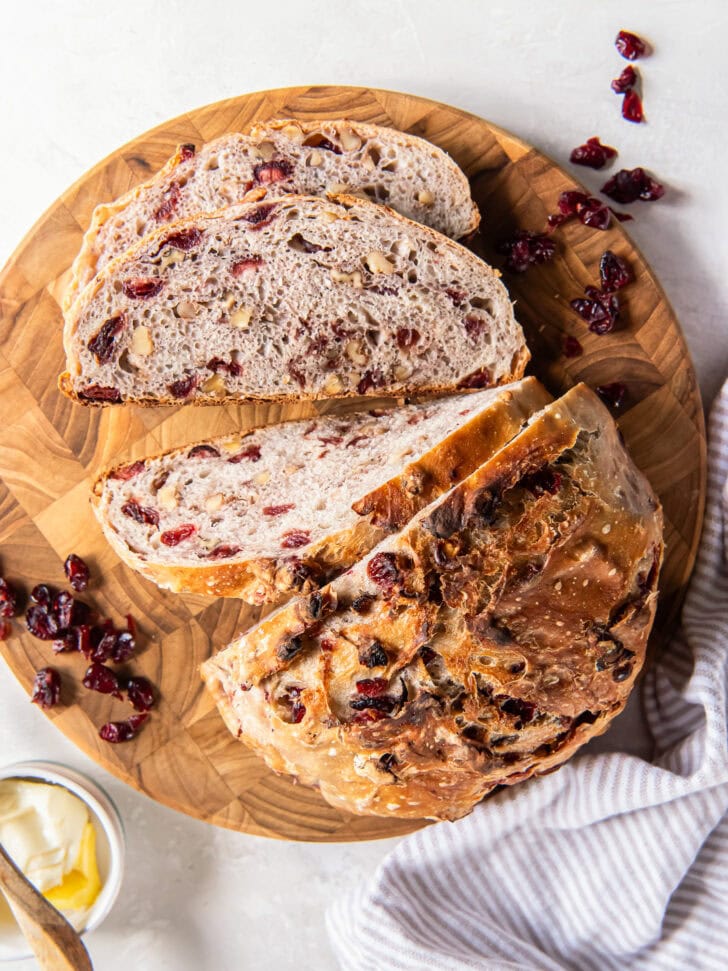 No Knead Cranberry Bread with Walnuts – If You Give a Blonde a Kitchen