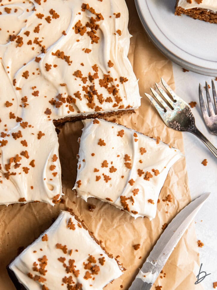 Spiced Gingerbread Sheet Cake – If You Give a Blonde a Kitchen