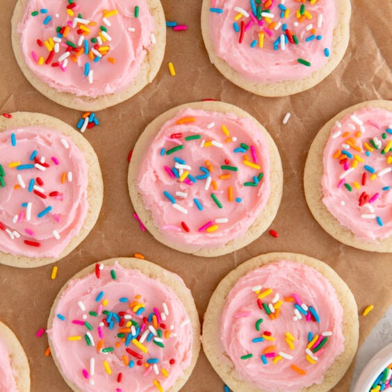 Cakey Sugar Cookies with Frosting – If You Give a Blonde a Kitchen