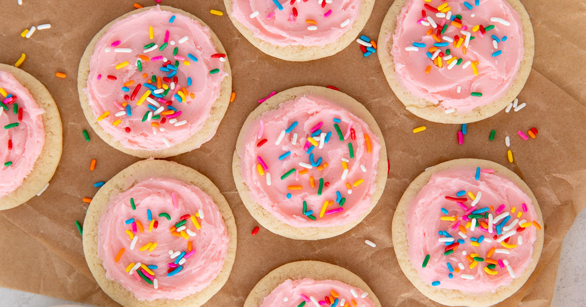 Cakey Sugar Cookies with Frosting – If You Give a Blonde a Kitchen