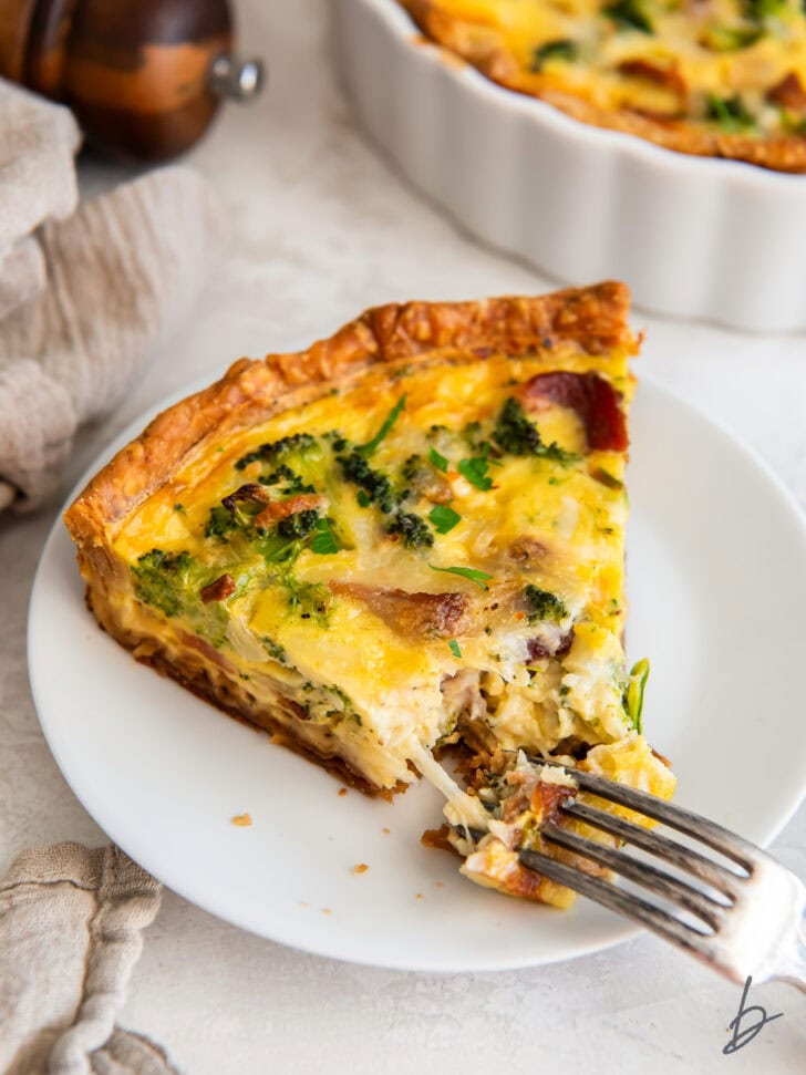 Broccoli Quiche with Bacon – If You Give a Blonde a Kitchen