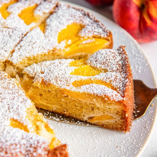 Fresh Peach Cake – If You Give a Blonde a Kitchen